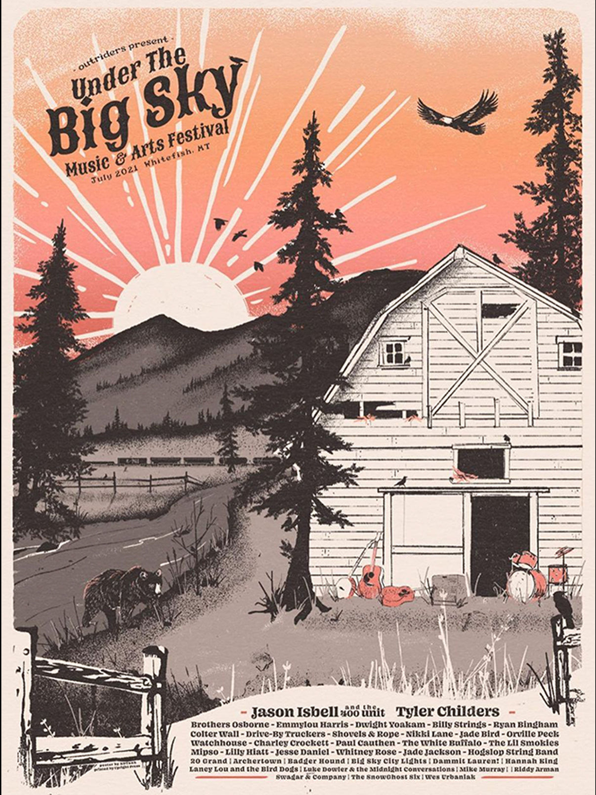 Under the Big Sky 2021 Event Poster – Shop | Under The Big Sky Fest